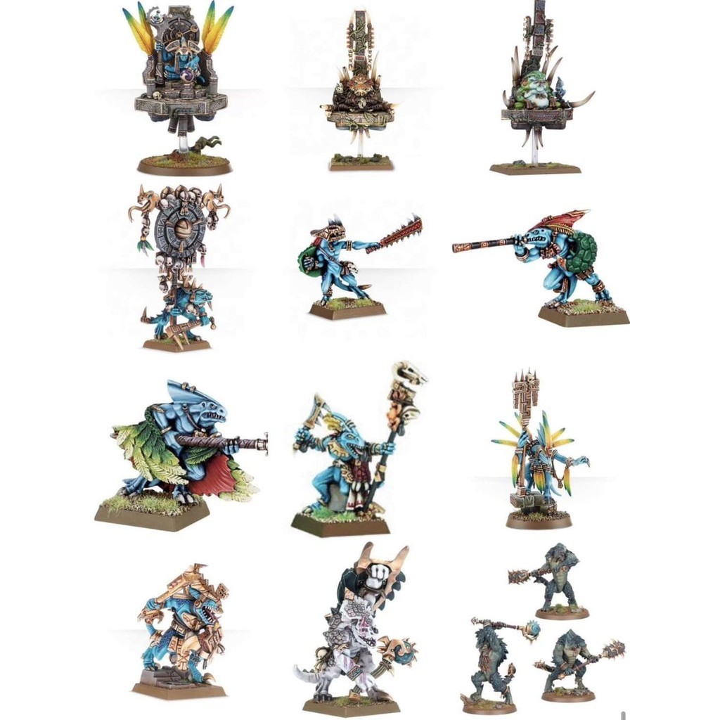 Warhammer Lizard Man 2 Seraphon Triceratops God Lizard Scars Veteran 3983