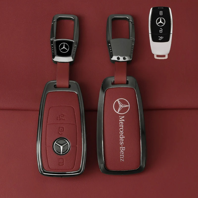 Car Key Cover For Mercedes Benz AMG W204 W205 W203 W211 W212 W213 W201 ...