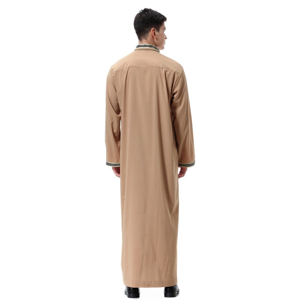 Islamic Men's Robe Muslim Men's Tang Suit Saudi Arabian Robe | Shopee ...