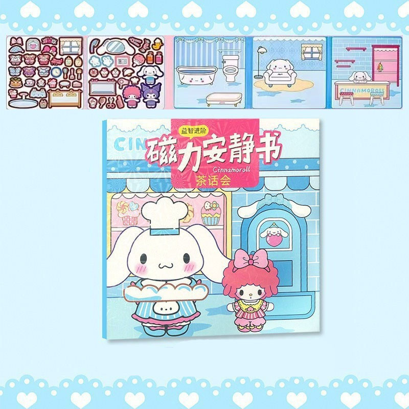 Magnetic Quiet Book Sanrio Kuromi Melody Katie Cat Cinnamoroll Diy ...