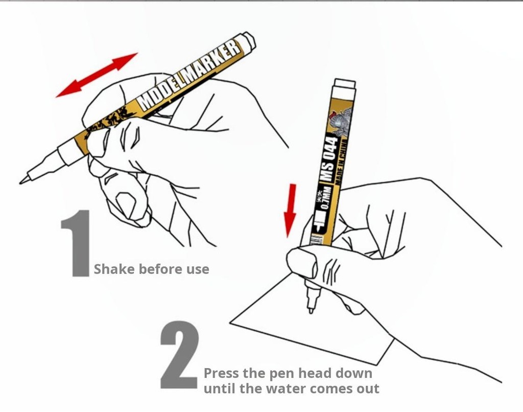 MS044 Model Marker Electroplated Color Marker For Gundam GK DIY Model ...