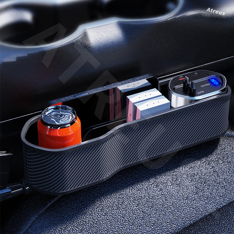 Perodua Car Seat Storage Box Seat Side Gap Slit Organizer Phone Charger ...