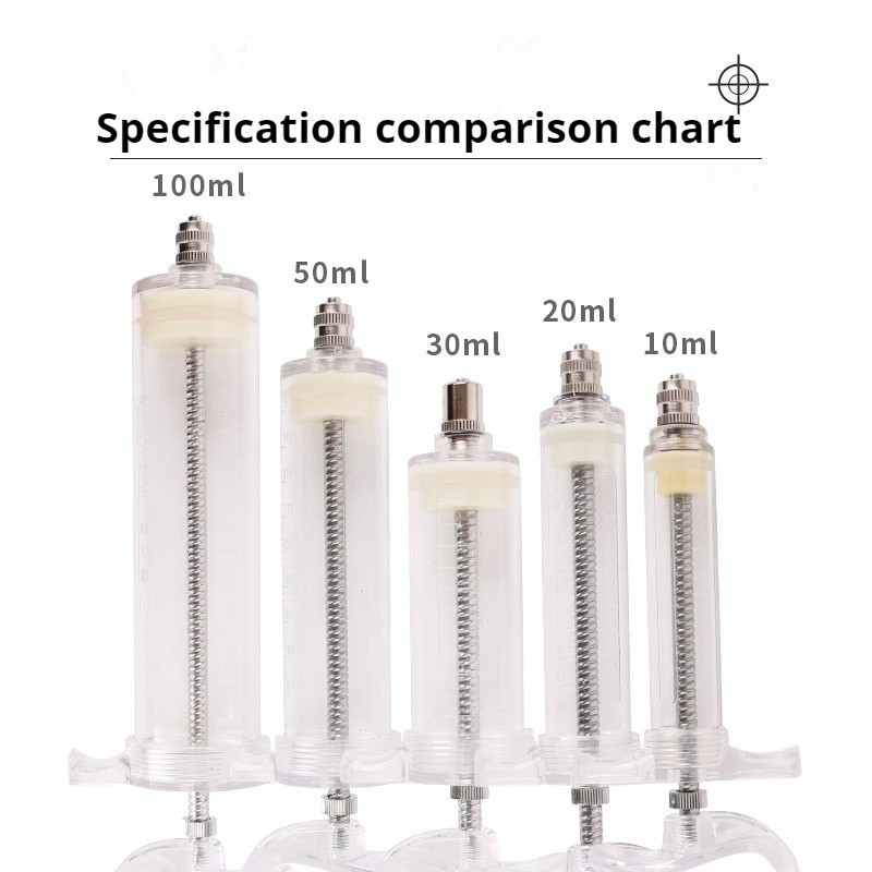 30 ML Fiber Glass Syringe Pig Injection Gun With 10pcs Assorted Needles ...