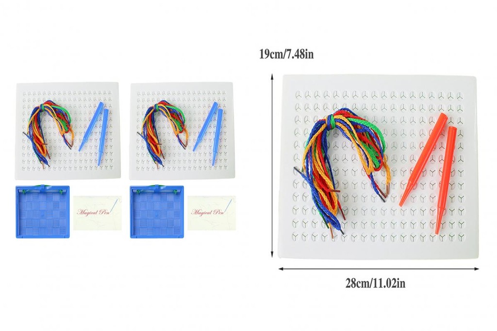 EYD- Kids Threading Board Lacing Projects Board Game Threading Board ...