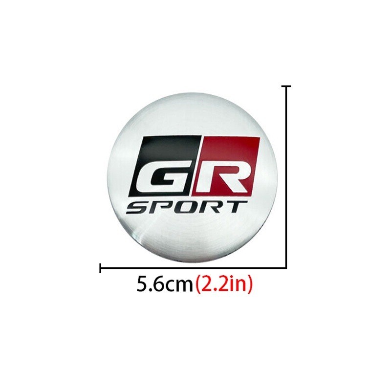 4Pcs GR Sport 60mm Wheel Center Hub Caps Emblem Badge for Toyota Avanza ...