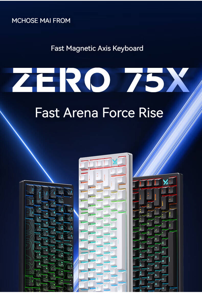 MCHOSE ZERO 75X Wired customized magnetic switch keyboard | Shopee Malaysia