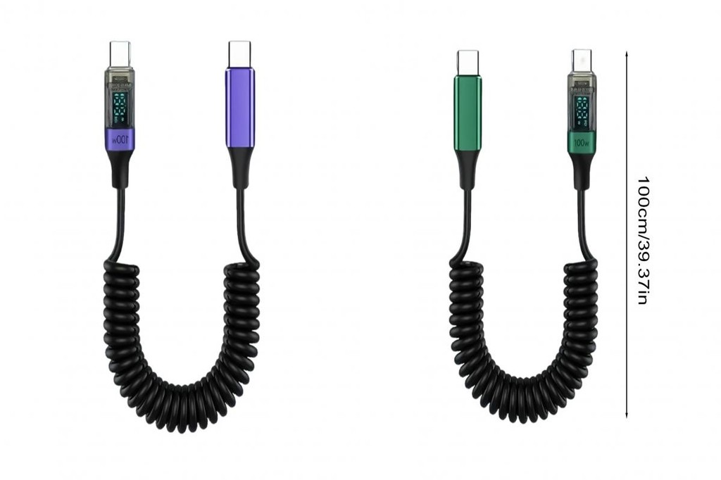 SL| Pd100w Cable Laptop Charging Cable Fast Charging Retractable Usb-c ...