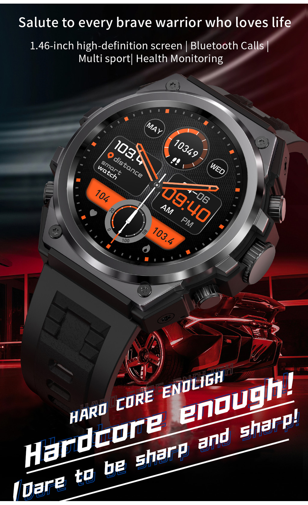 SUBMARINE Smart Watch SMART TREX SATURN Fitness Watch Sport Heart Rate ...
