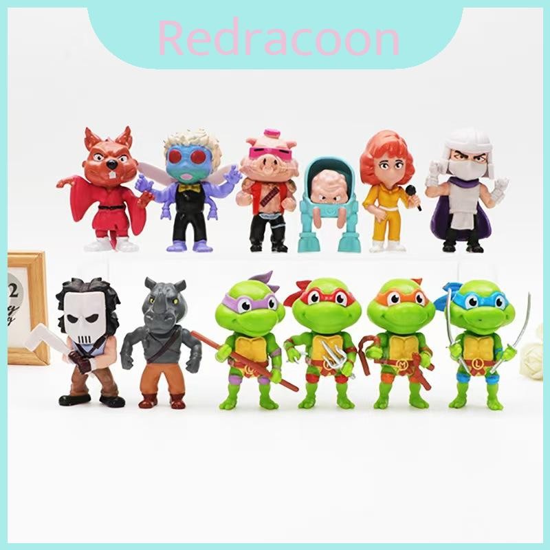 Delightful 12 Character Mini Teenage Mutant Ninja Turtles Figures Great ...