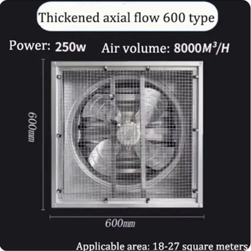 Industrial Ventilator Exhaust Fan Large Air Volume Air Extractor ...