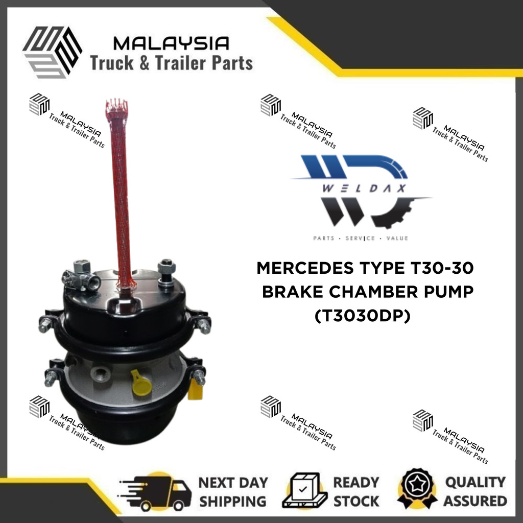 MERCEDES TYPE T30-30 BRAKE CHAMBER PUMP (T3030DP) (WELDAX) | Shopee ...