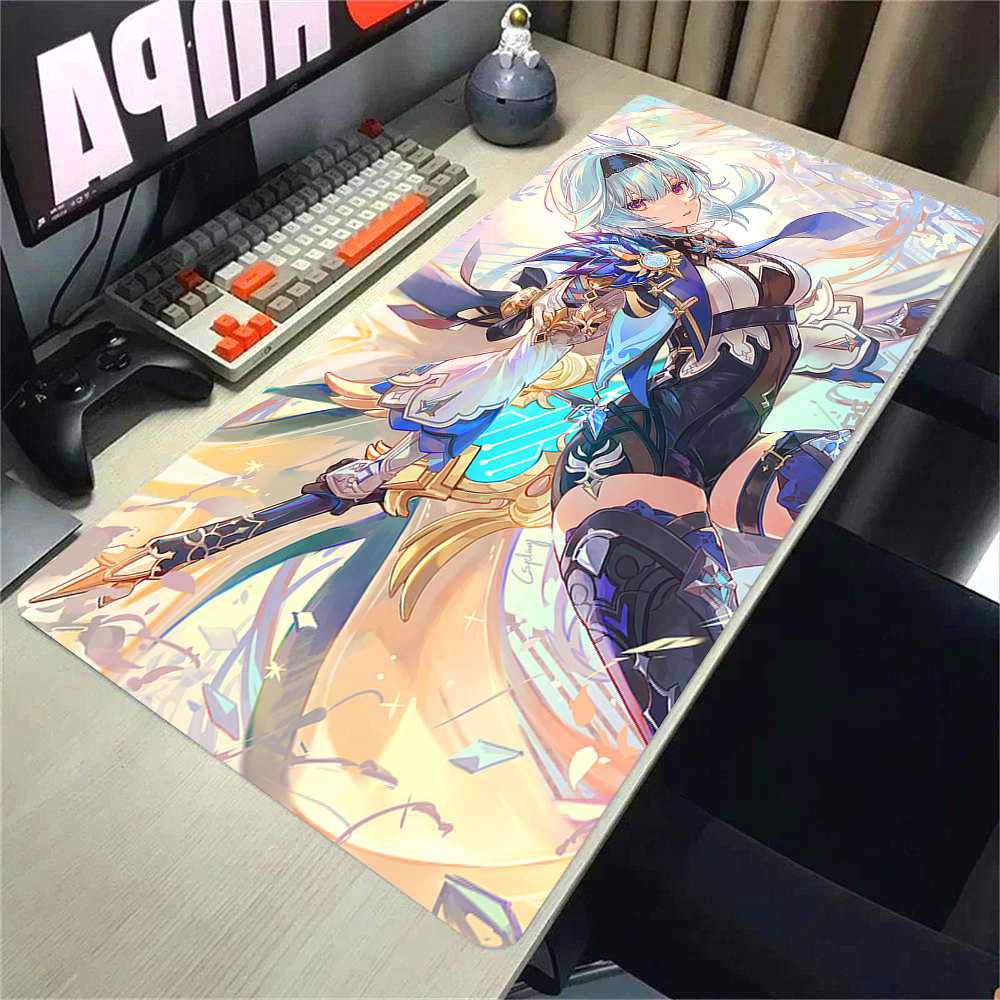 Eula Faruzan Freminet Mouse Pad Cartoon Lockedge Large Gaming Desk Pads ...