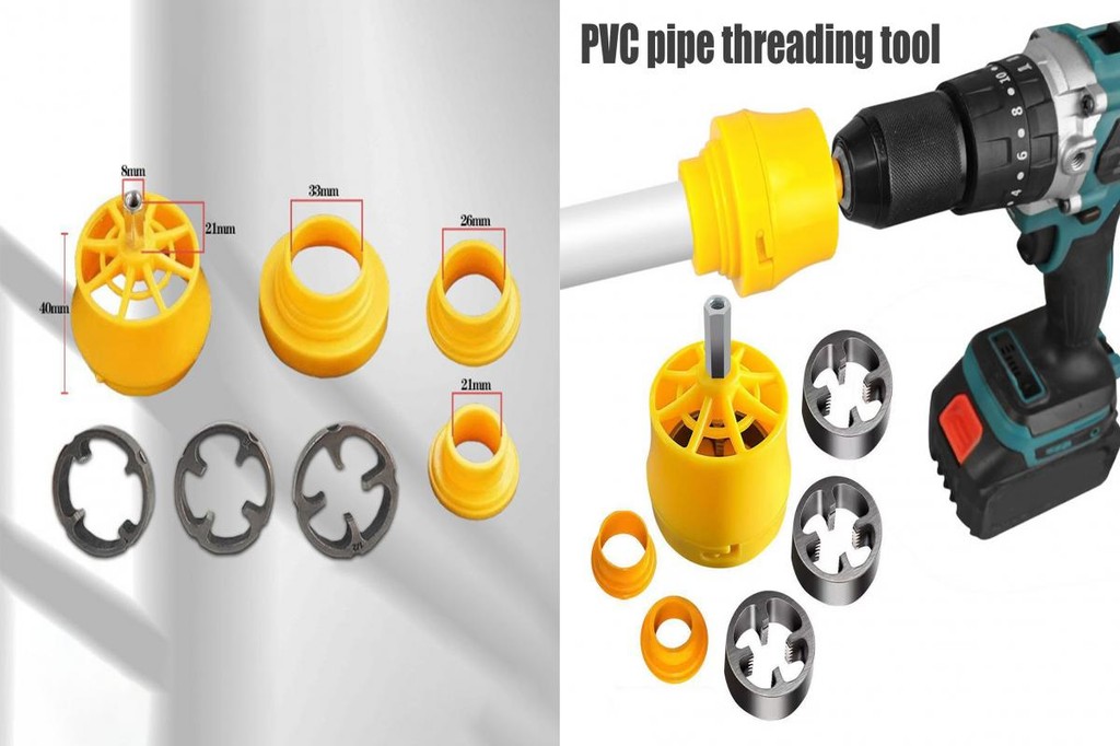 Comprehensive Pipe Threader Set Electric Drill Pvc Pipe Threader Kit ...