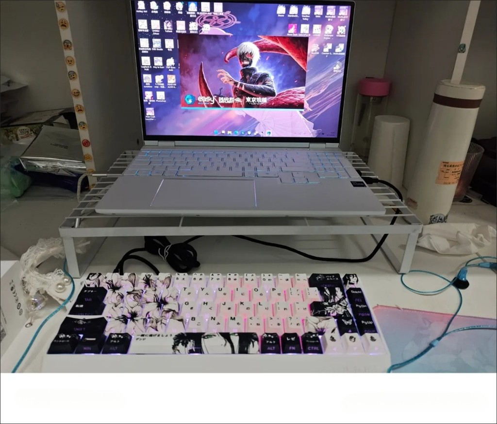 Reze Keycap Cherry Profile 82/130 Keys PBT Letter Side-printed LED ...