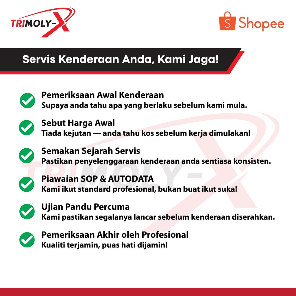 TRIMOLY-X TRIMOLYX ENGINE TREATMENT + STOP LEAK 300ML CARE CARE ...