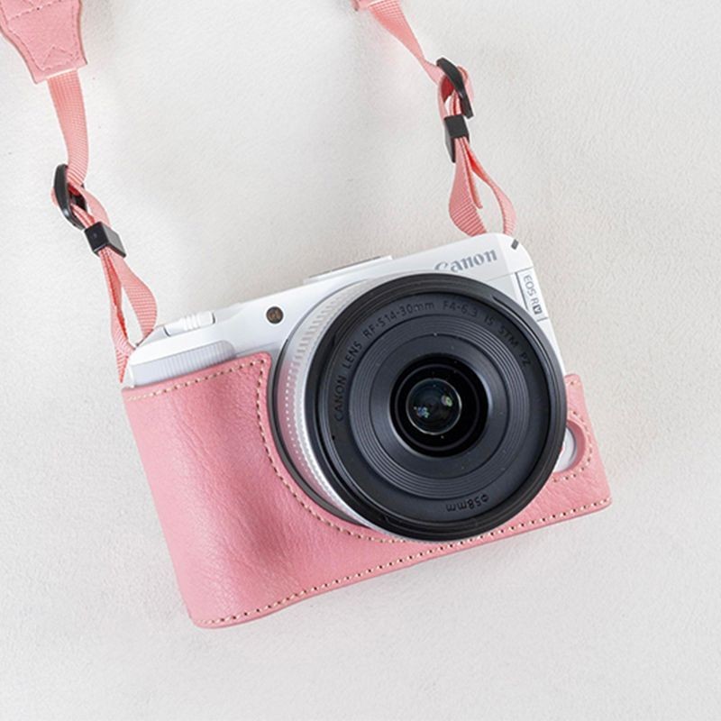 Camera Cover Base Leather Case Canon R50v Protective Case V1 Camera Bag ...