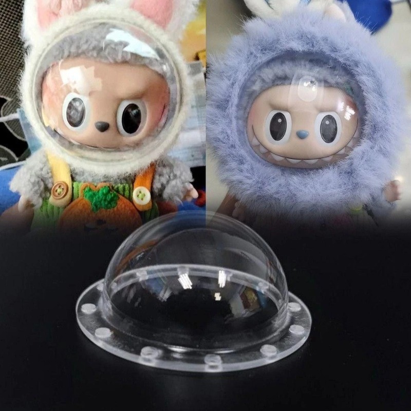 Cartoon Labubu V1 V2 Cover Pumpkin Labubu Case Acrylic High Transparent ...