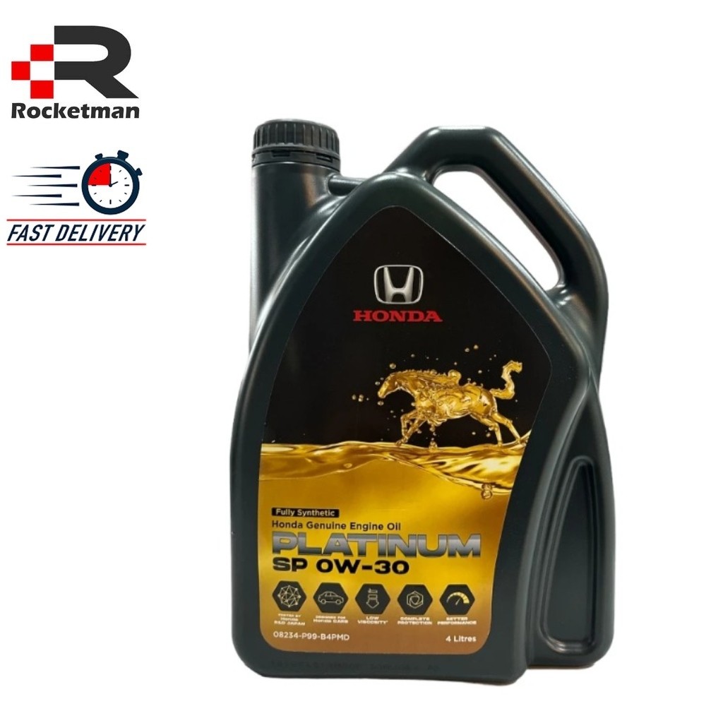 HONDA PLATINUM SP 0W30 FULLY SYNTHETIC ENGINE OIL (4L) | Shopee Malaysia