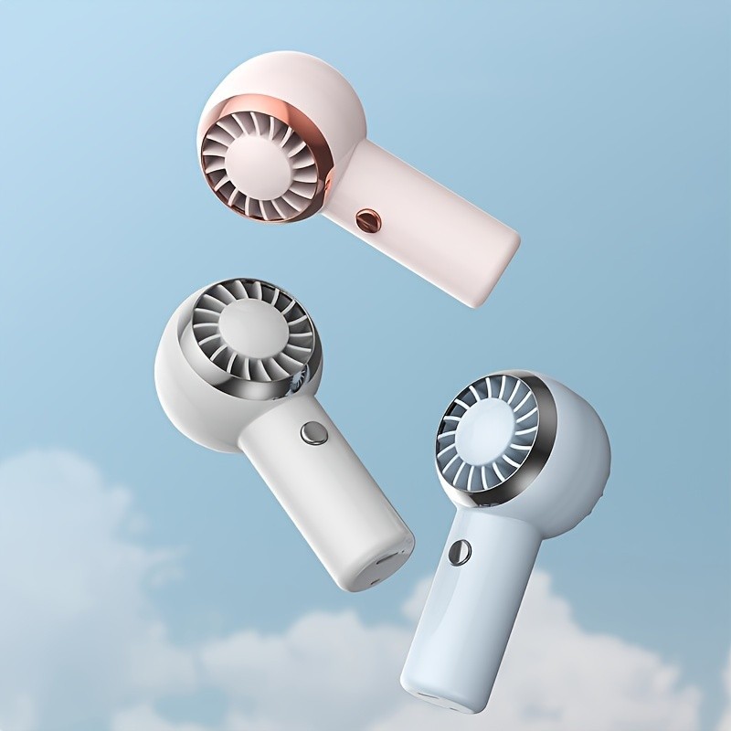 USB Rechargeable Portable Mini Fan, 3-Speed Adjustable Wind, Quiet ...