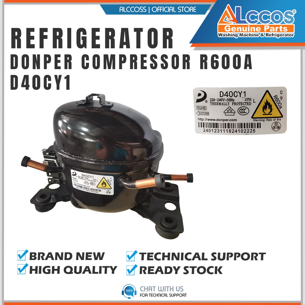 REFRIGERATOR DONPER COMPRESSOR R600A - D40CY1 | Shopee Malaysia