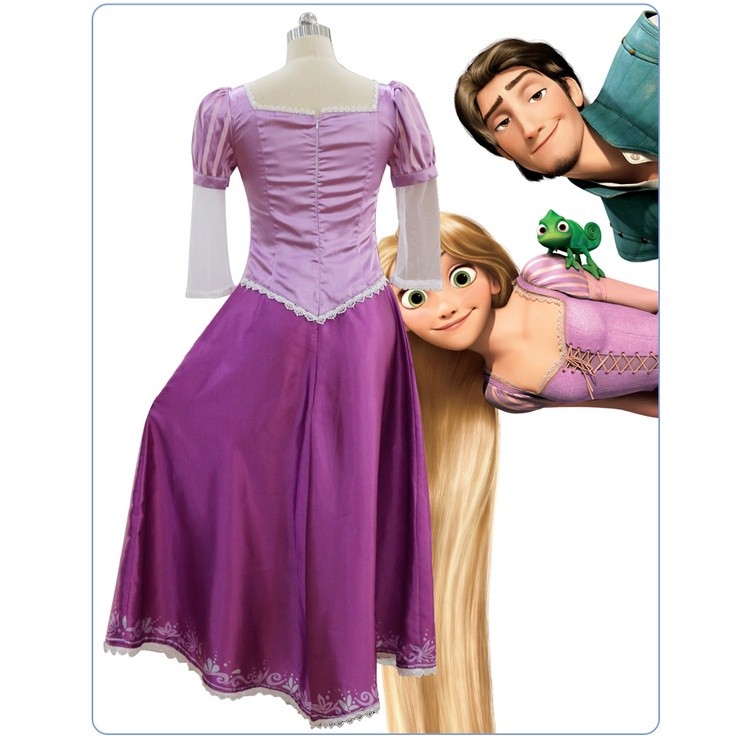 Adult Women Enchanted Princess Dress Long Sleeve Maxi Dress Fairy Tale ...