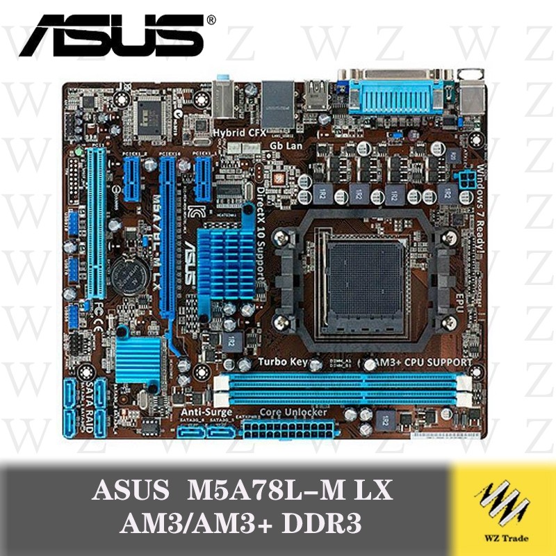 in stock Socket AM3/AM3+ For ASUS M5A78L-M LX/LX3 PLUS Original Used Desktop 760G Motherboard ...
