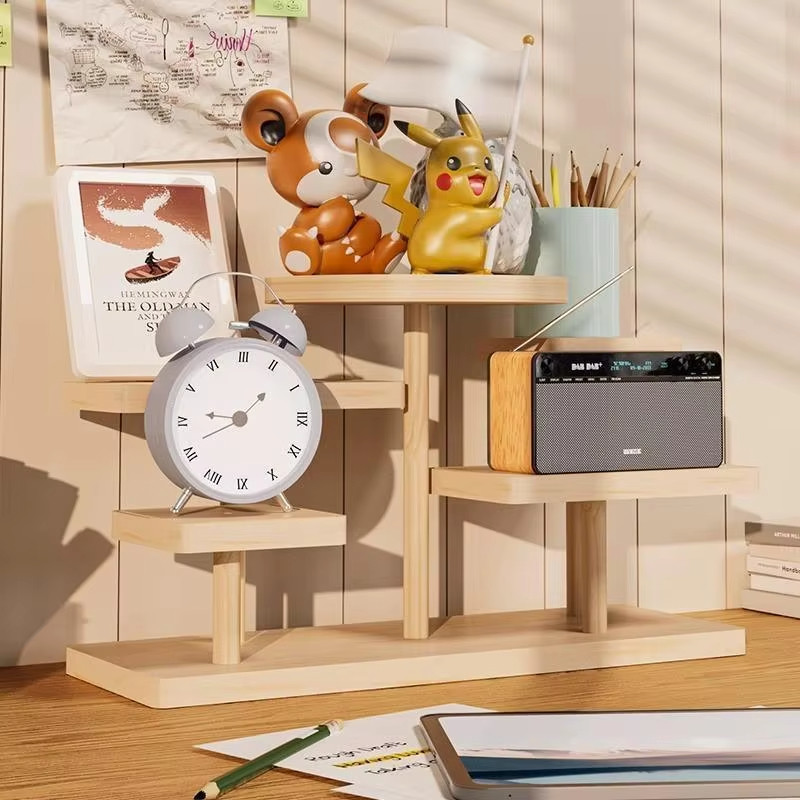 Popmart Display Rack Stand Wooden Display Ladder Labubu Display Rack ...