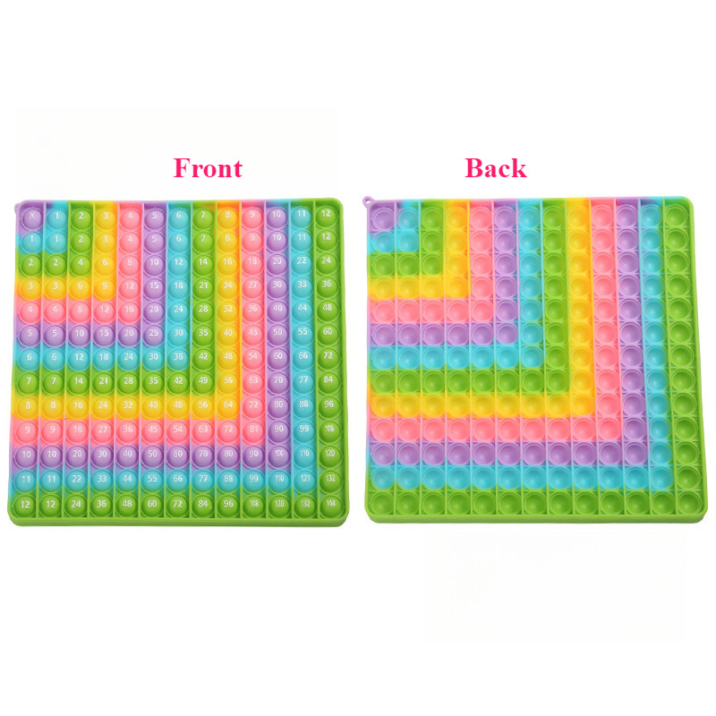 Multiplication Practice Math Games Fidget Toys 12x12 Portable Push ...