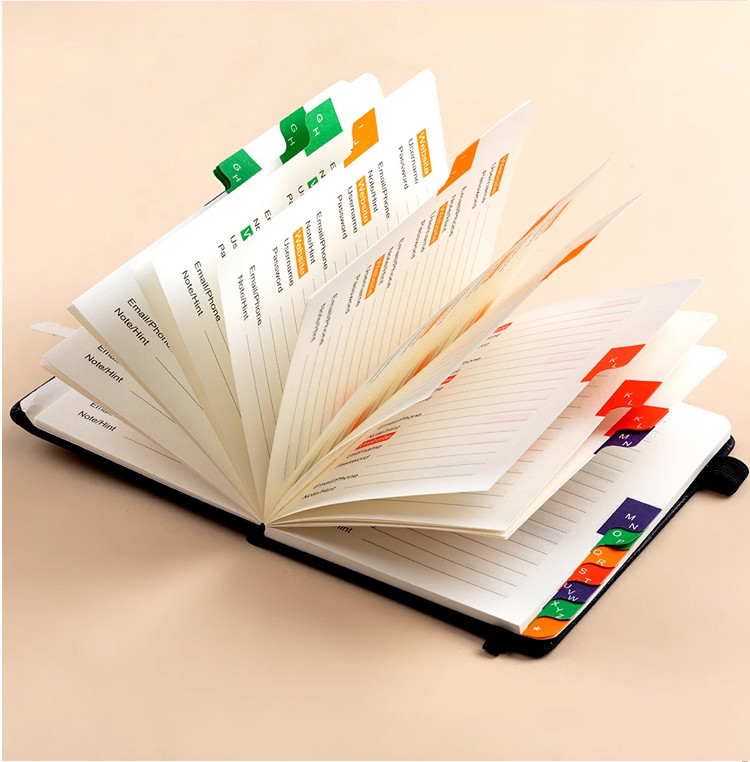 Low Price Entry Password Record Book With Colorful Alphabet Index ...