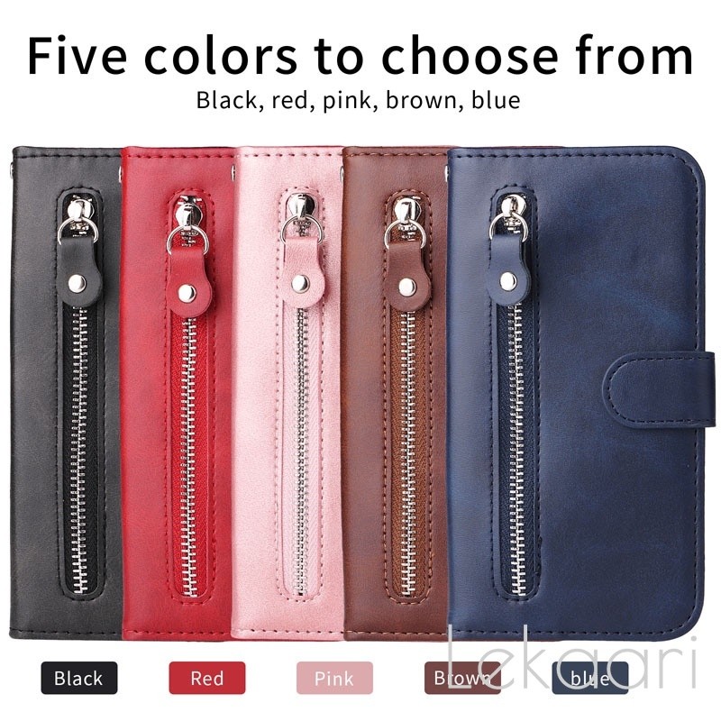 Zipper Flip Case for Xiaomi Redmi 15C A5 14C A4 13X A3 13C 12C 11A Note ...