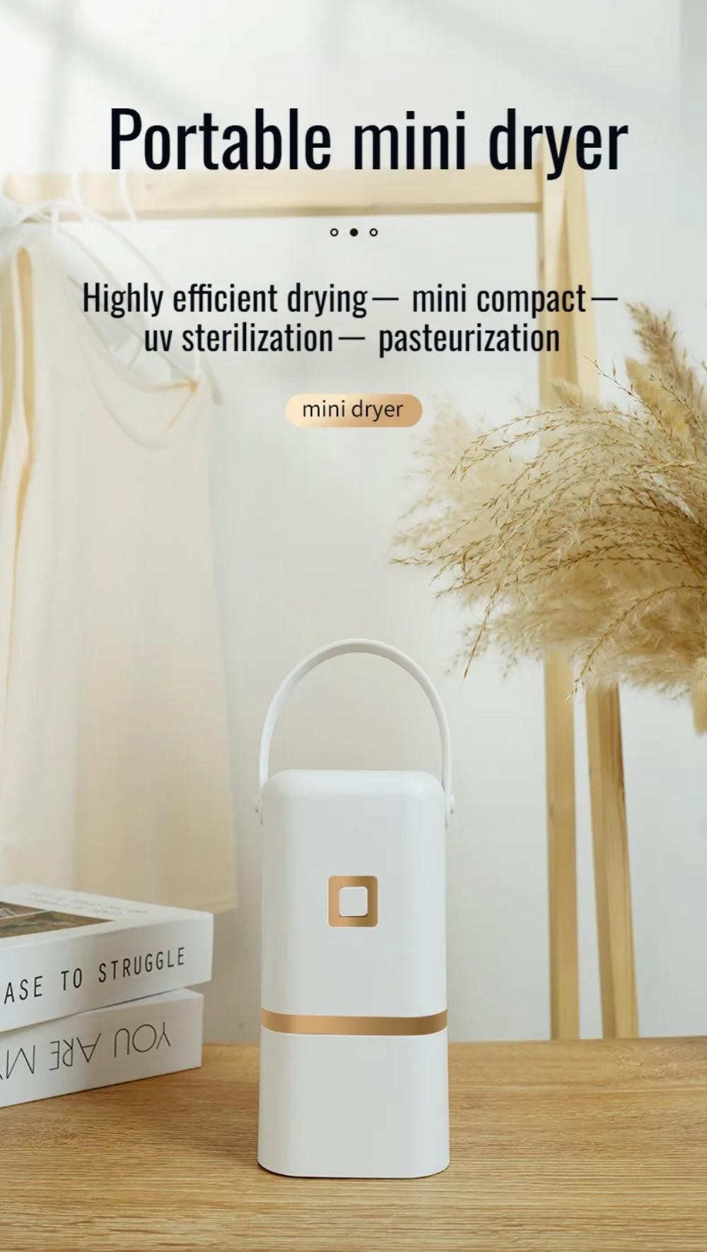 400W Portable Cloth Dryer Foldable Dryer Machine UV Sterilization ...