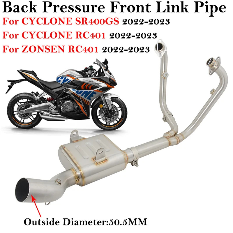 Slip On For CYCLONE SR400GS RC401 ZONSEN RC401 2022 2023 Motorcycle ...
