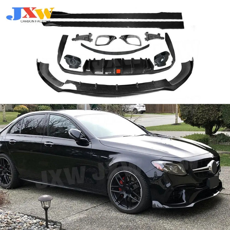 Rear Diffuser With Exhaust Front Lip Bumper Side Skirts Rear Wing ...