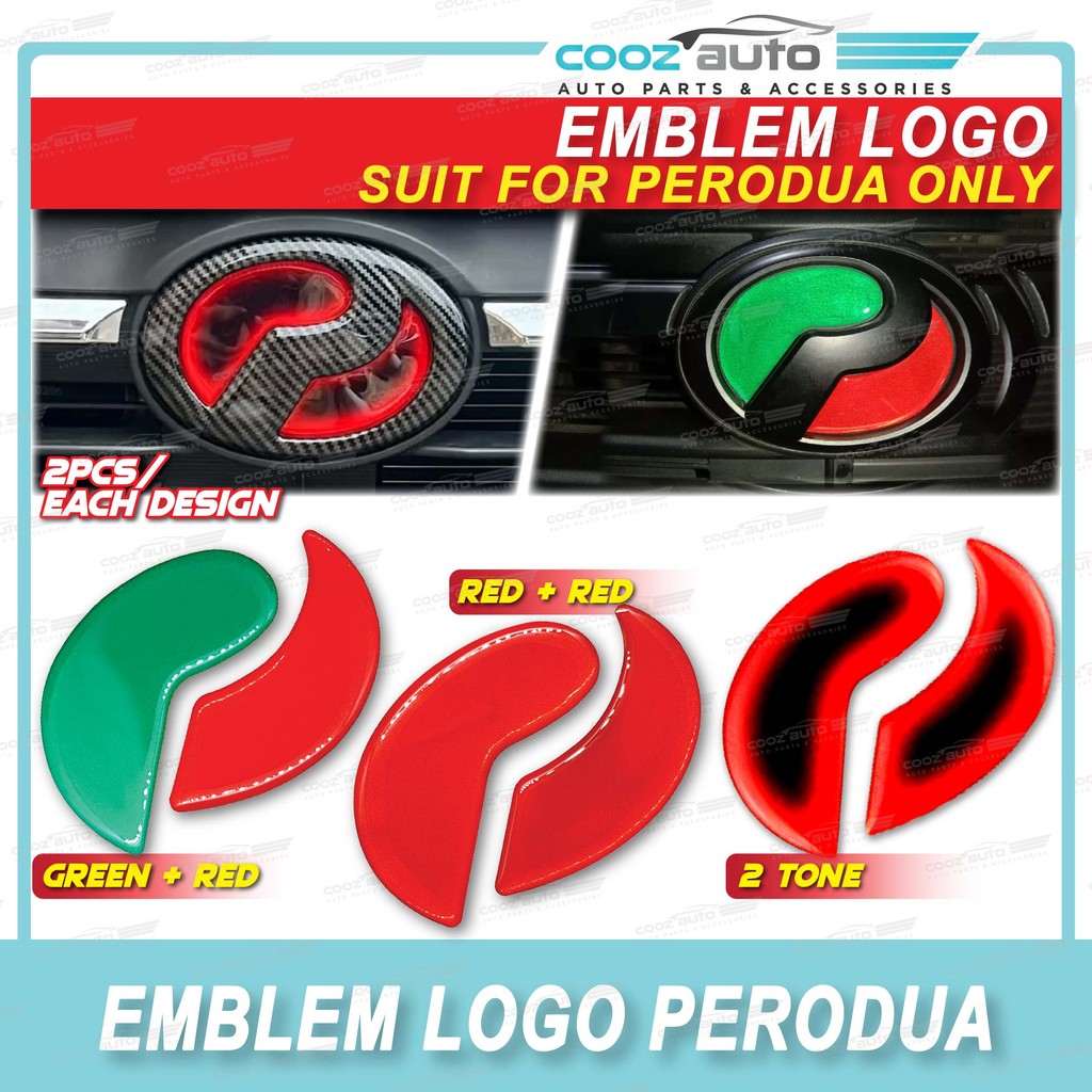 Perodua Myvi Axia Bezza Aruz Alza Ativa Epoxy Front Rear Logo Bonnet ...