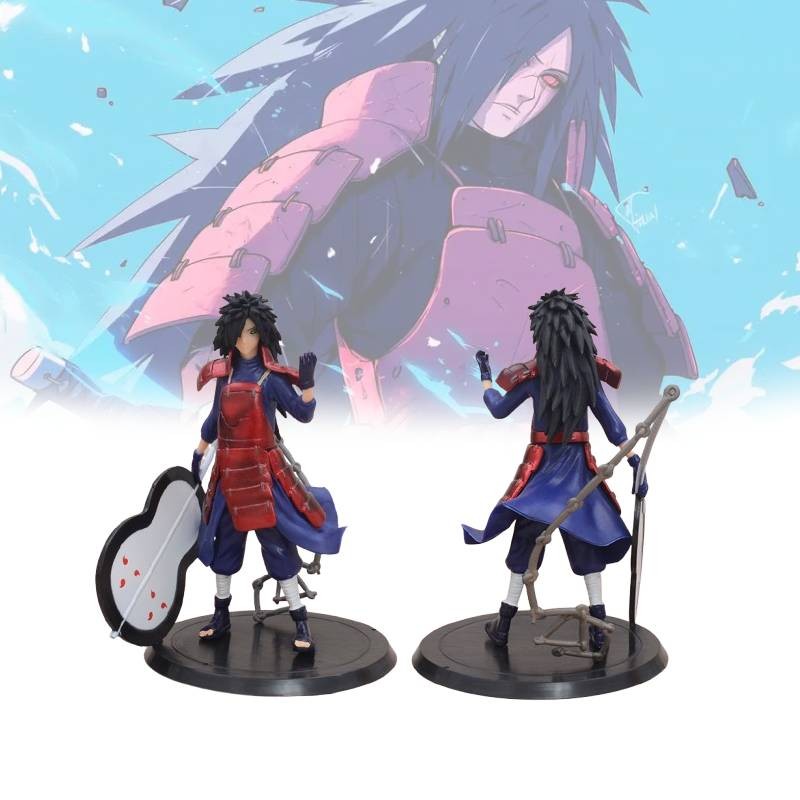 Naruto Uchiha Stylish Obito Tobi Fan Collectible Figure Bright Red Pvc ...