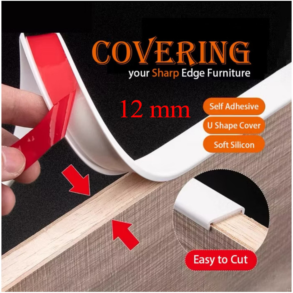 1 Meter 12mm Width Selfadhesive Cabinet Seal Strip U-shaped Edge ...