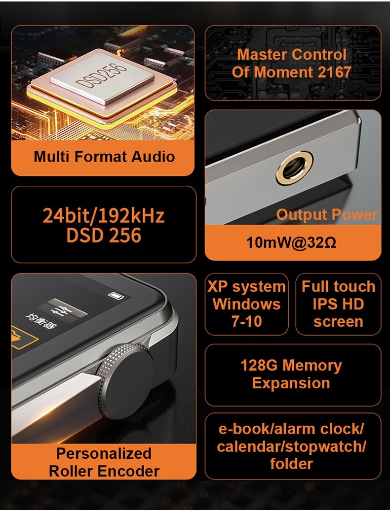 Uareliffe RUIZU A58 Music Player No Built-in Memory Version HiFi ...