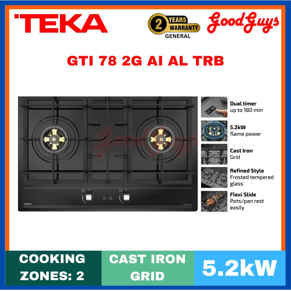TEKA GTI 78 2G AI AL Built In Hob 5.2KW with Timer 180mins ...