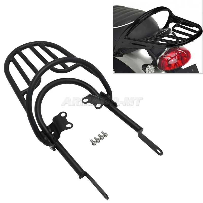 T100 Rear Shelf Seat Luggage Rack Handle grips Bar Passenger Grab Rail ...
