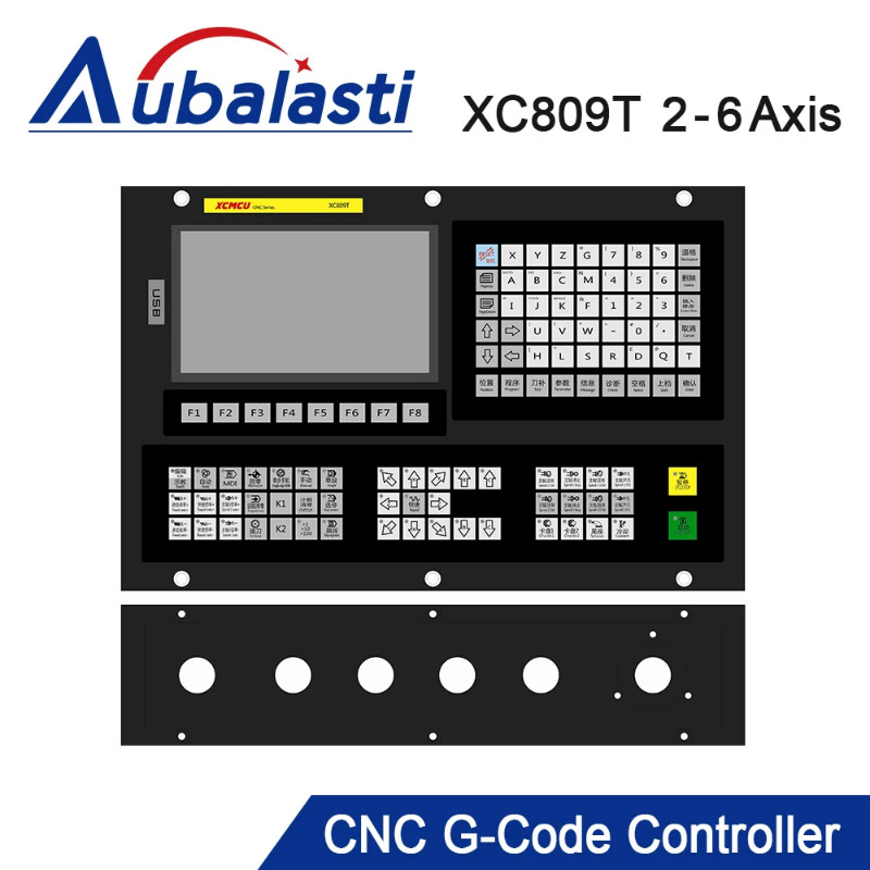 Aubalasti XC809T 2/3/4/5/6 Axis Multifunctional Lathe Controller with Tool Magazine Supports G ...