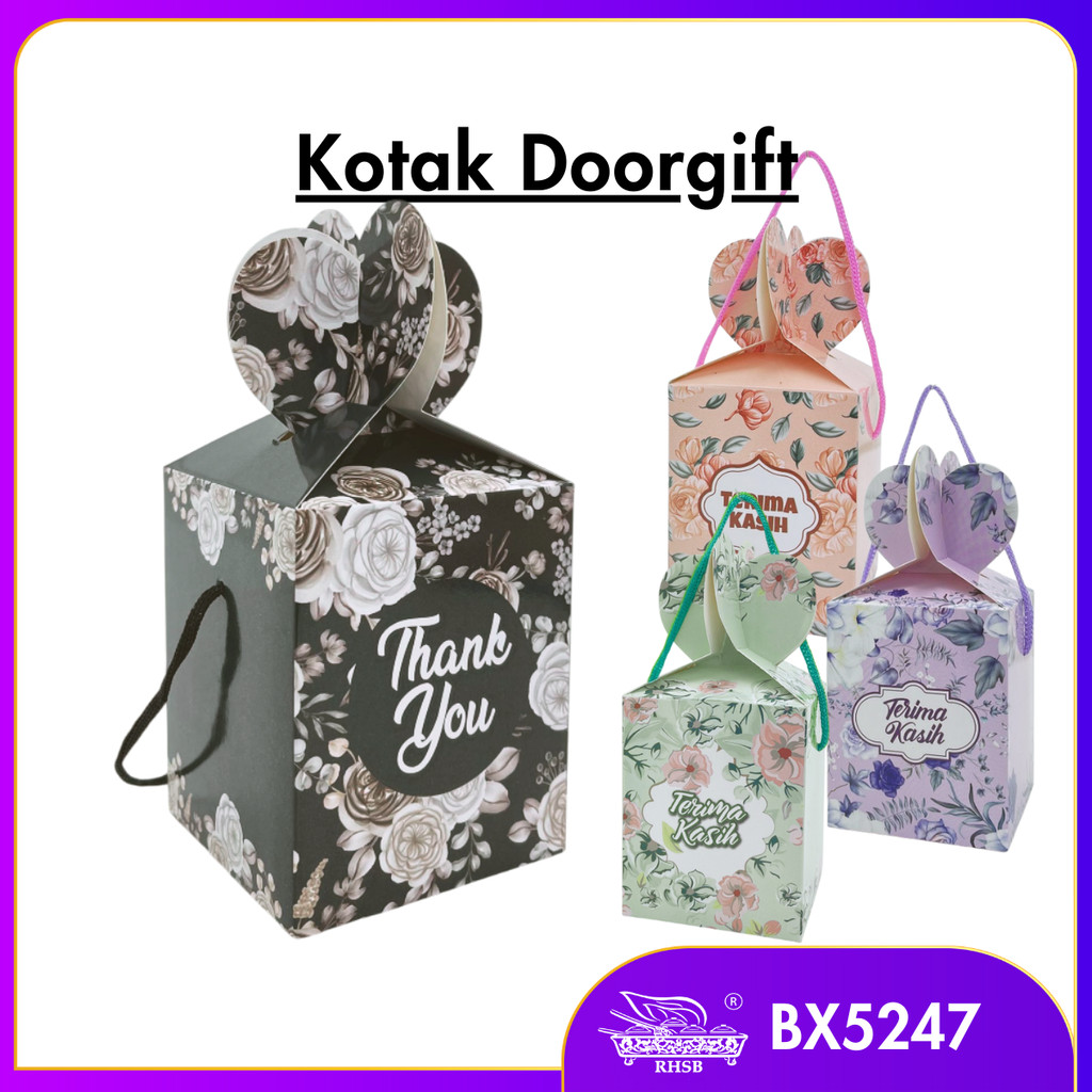 10PCS DOORGIFT BOX/ GOODIES BOX/ WEDDING GIFT BOX/ FISH TAIL CANDY BOX ...