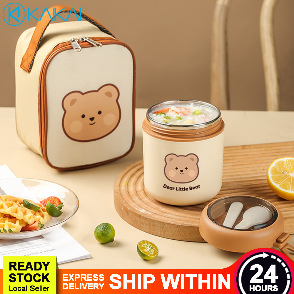 🔥 LUNCH-READY 🔥 Stainless Steel Soup Cup Lunch Box Portable Thermos ...