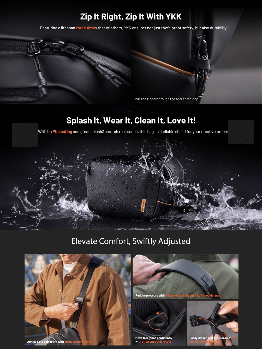 PGYTECH OneGo Solo V2 Camera Bag Mirrorless Camera Large Capacity ...