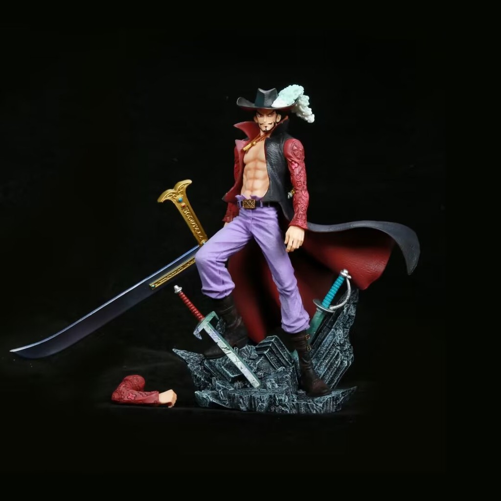 Stunning Anime One Piece Hawk Eye Mihawk Pvc Figurine Model Statue ...