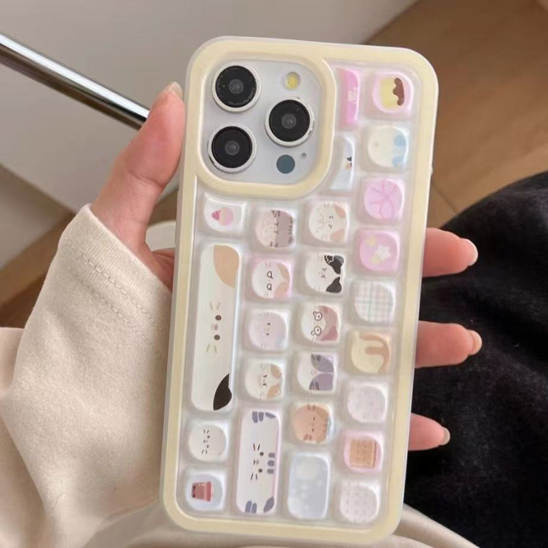 Cute cat Phone Cases For iPhone 16 16Pro 16Plus 16Pro Max 11 12 13 ...