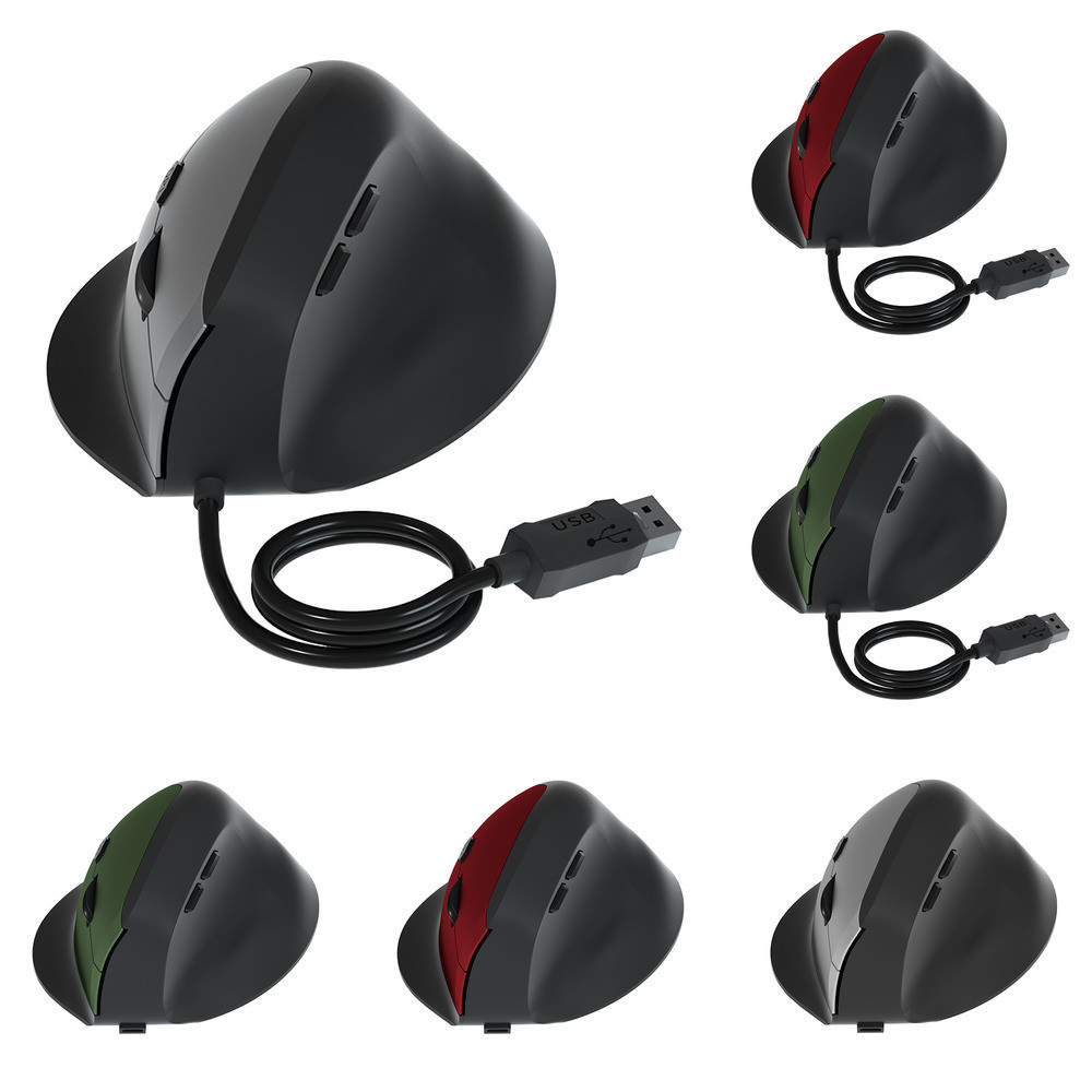 Vertical Mouse Silent Wired Mouse Computer Gaming Ergonomic USB Optical ...