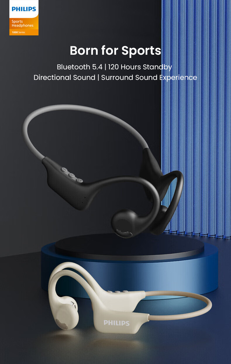 Philips Open-Ear Bone Conduction Sports Headphones TAA1708 | Shopee Malaysia