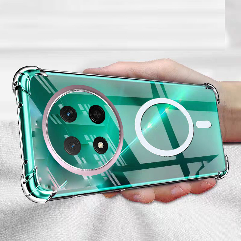 Huawei Honor X9C Shockproof Clear Casing with Magnetic Charging ...