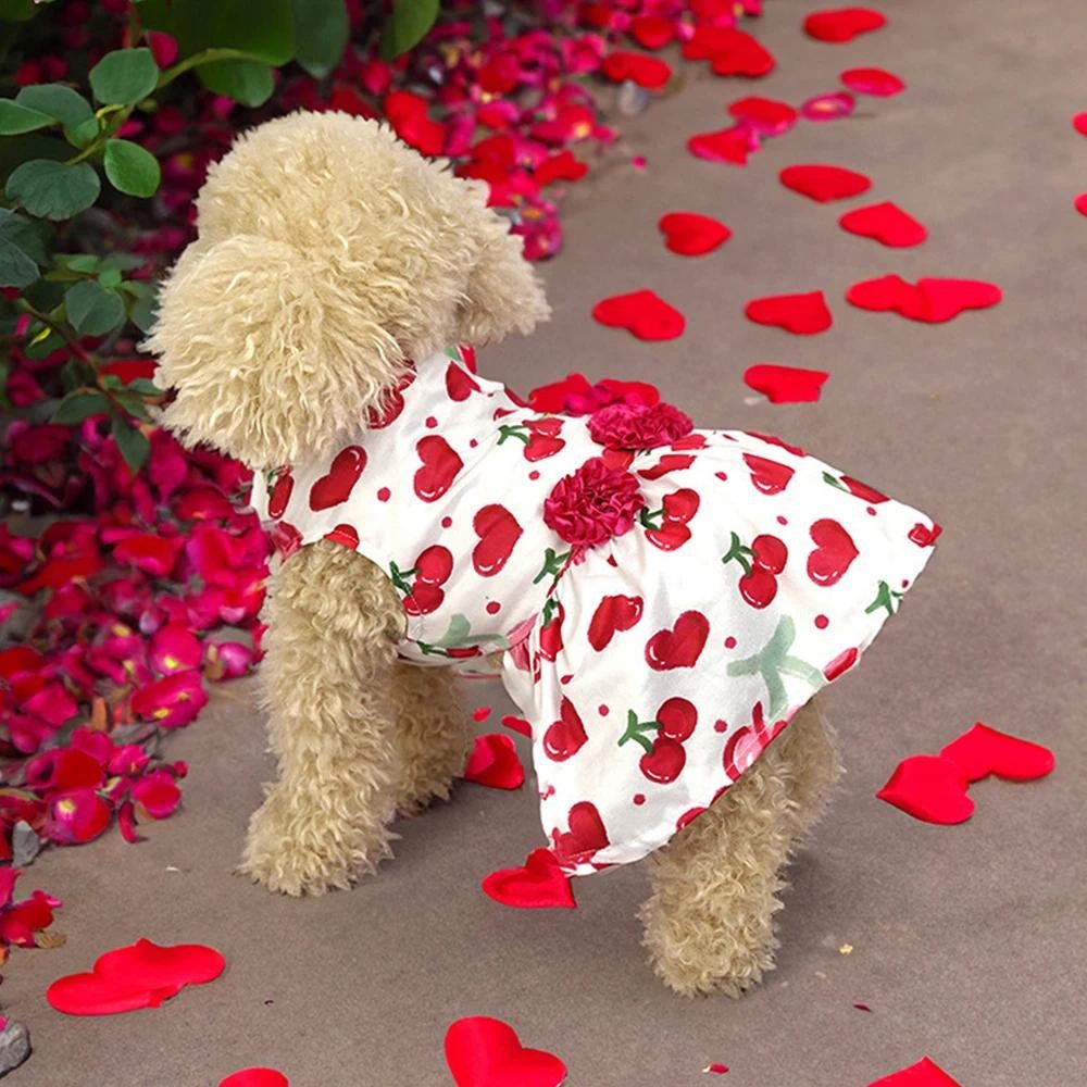 Easy Storage Dog Dress Soft Cute Pet Clothes Dog Clothes For Small Dogs ...