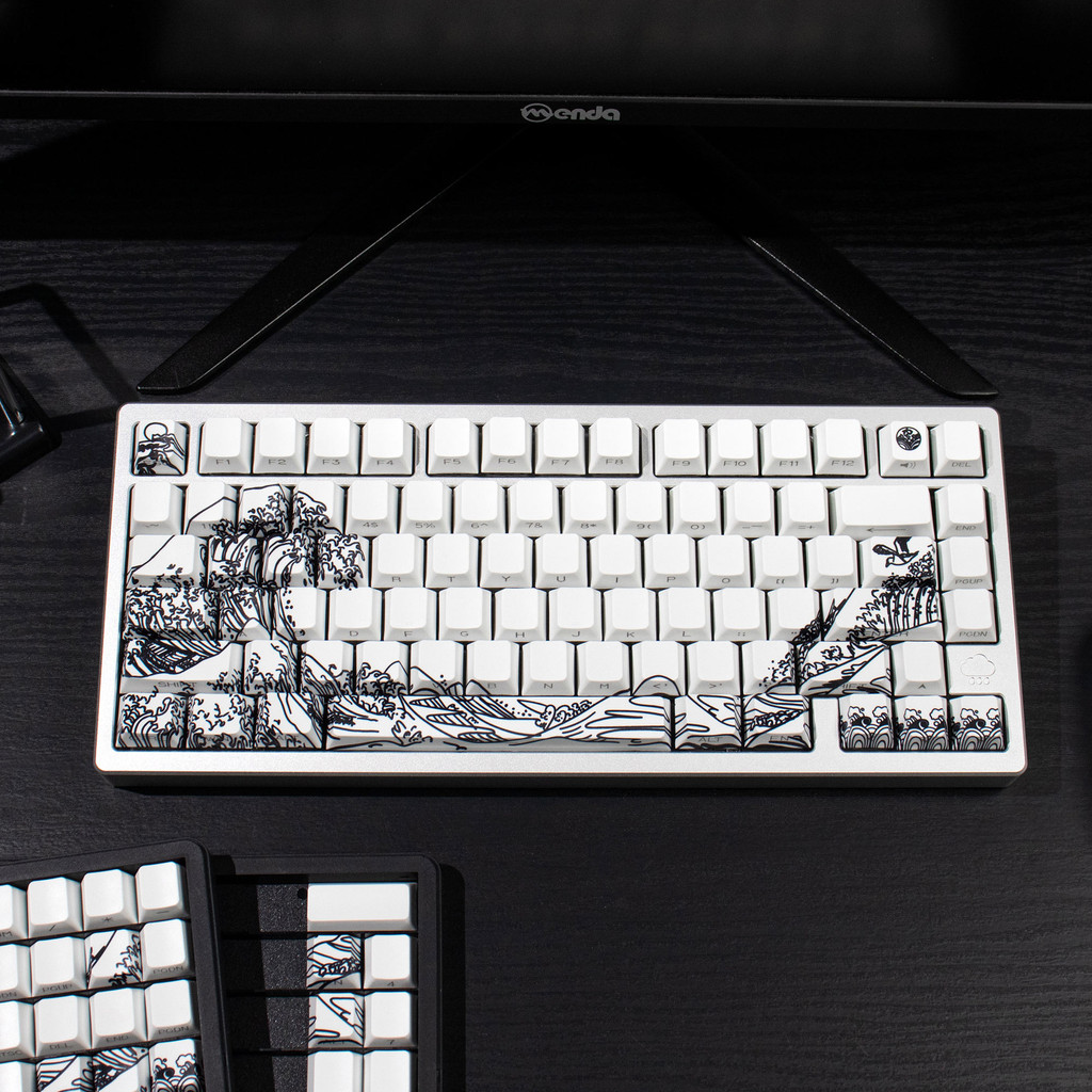 Ukiyo-E Japanese Style Keycaps PBT double Shot Cherry profile Side ...